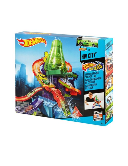 Automóvil Hot Wheels set de juego laboratorio científico 4