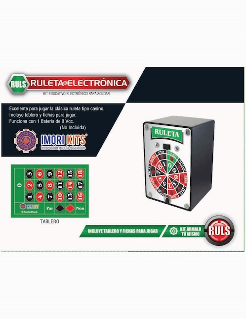 Ruleta Electrónica con Sonido para armar Imori Kits 3