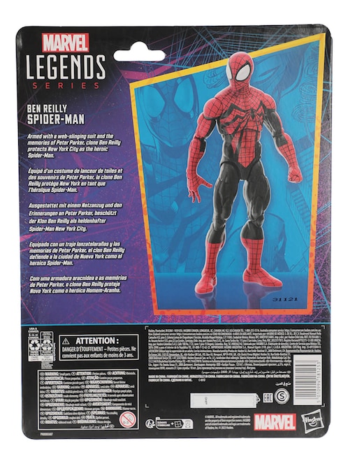 Figura de acción Marvel Legends Series Spider-Man Hasbro articulada 3