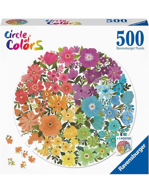 Rompecabezas Flores Ravensburger 500 piezas 1