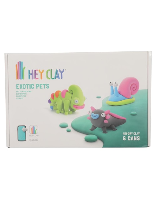 Set arcilla para modelar animales exoticos hey clay 1