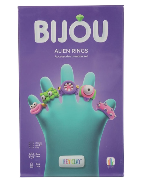 Set arcilla para modelar anillos extraterrestres hey clay 1