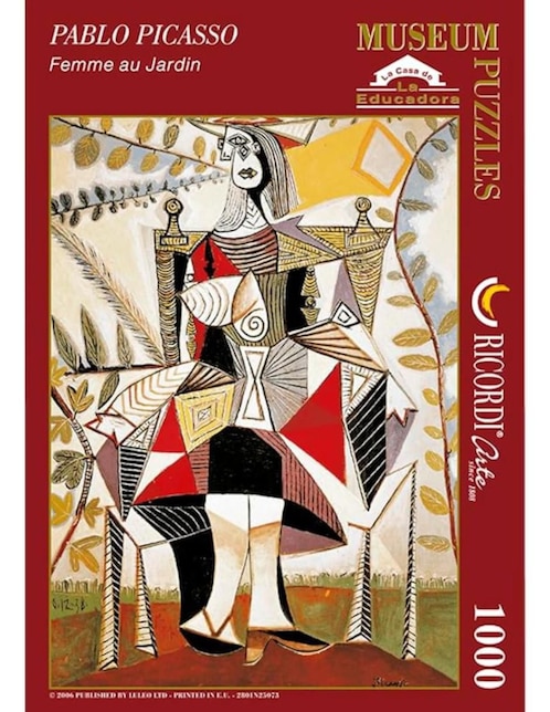 Rompecabezas Pablo Picasso: Dama En El Jardín Ricordi 1000 piezas 1