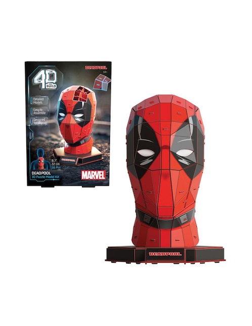 Rompecabezas Superhéroes SM Puzz 4D Máscara Deadpool Spin Master 54 ...
