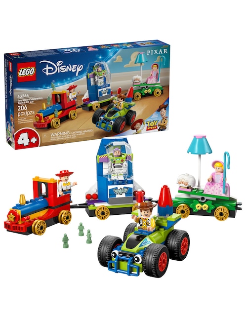Lego Disney Animation Lego Tren de celebración de Toy Story y coche rc ...