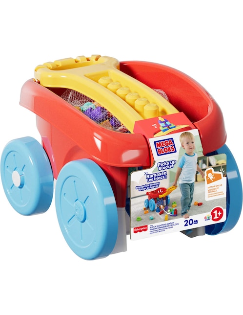 Mega Bloks Fisher Price: First Builder Vagón Recoge Bloques JFR30 1