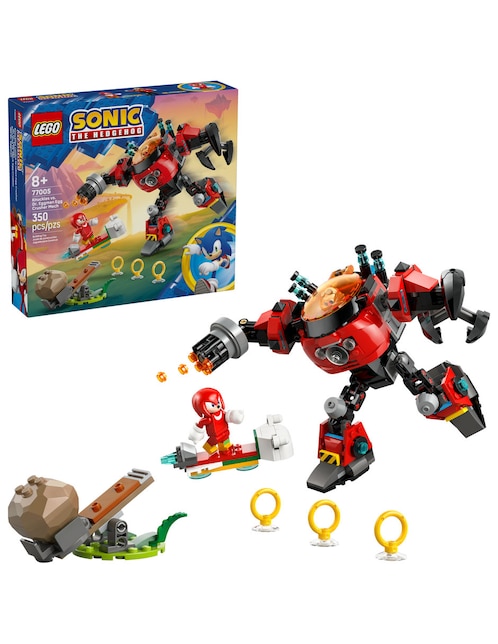 Sonic Lego Knuckles VS Mech Egg Crusher del Dr. Eggman 77005 Sonic 1
