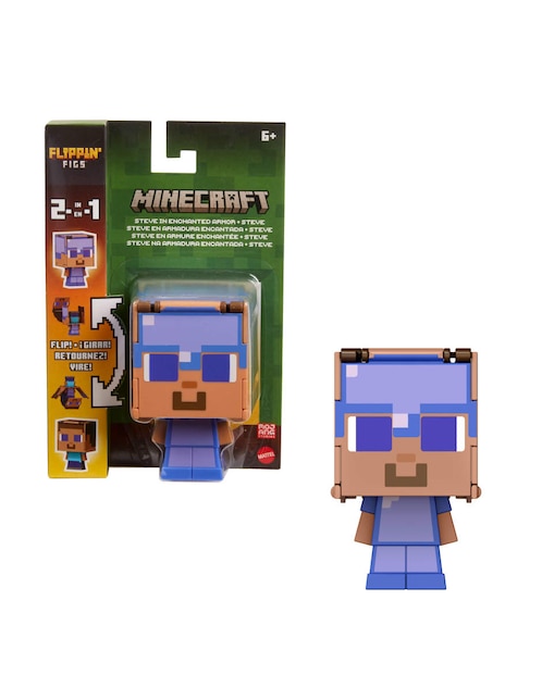 Figura de acción articulada Minecraft Steve especial Minecraft 2 en 1 1