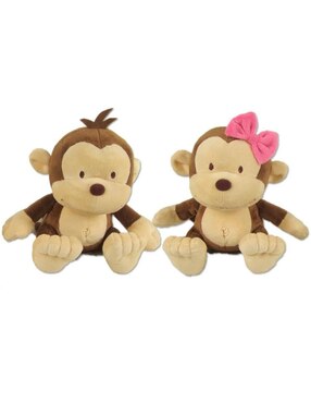 Pareja de chango Peluchería Miko y Mika