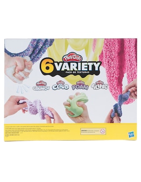 6 Variety Hasbro Play-Doh Pack de Texturas