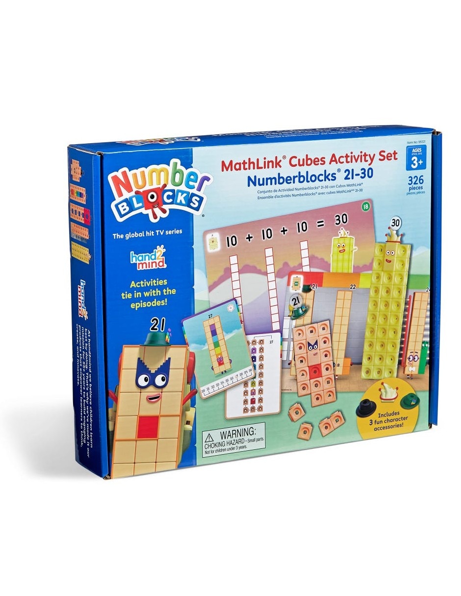 Conjunto de actividades Mathlink Cubes Numberblocks 21-30 Learning ...