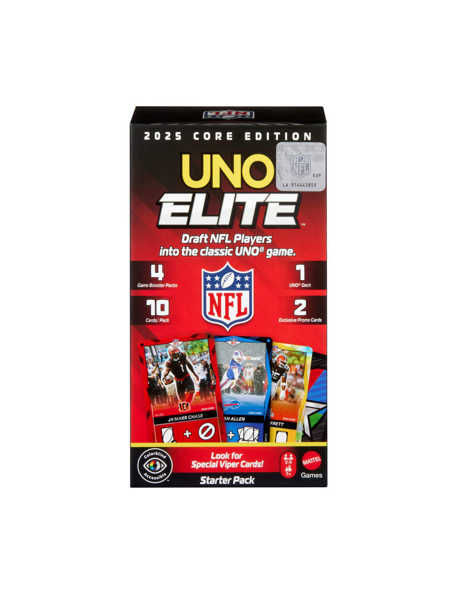 Uno Elite NFL juego de mesa NFL Starter pack Uno